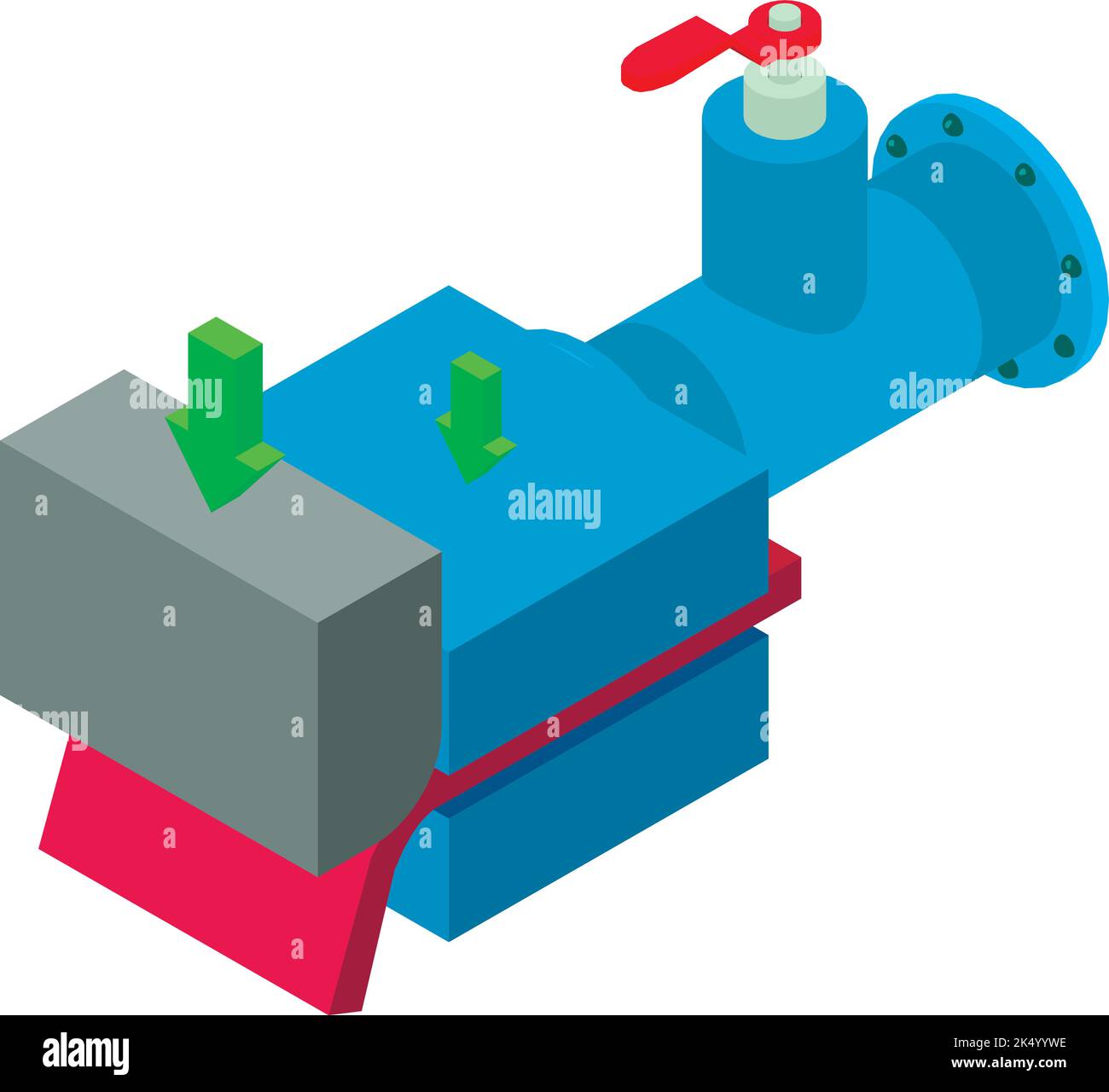 Stamping press Stock Vector Images - Alamy