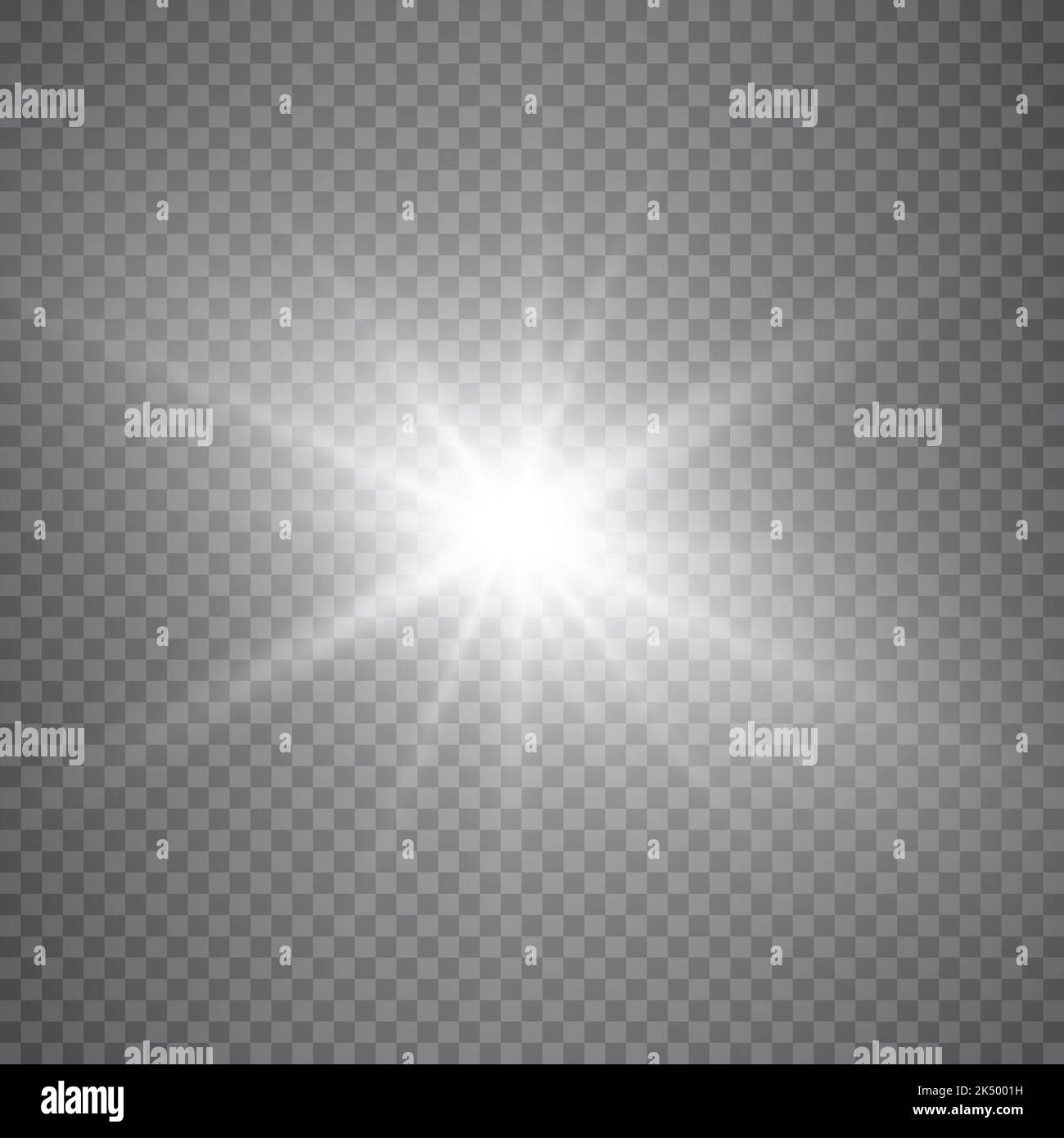 Set glow light effect with white sparks and golden stars shine with ...