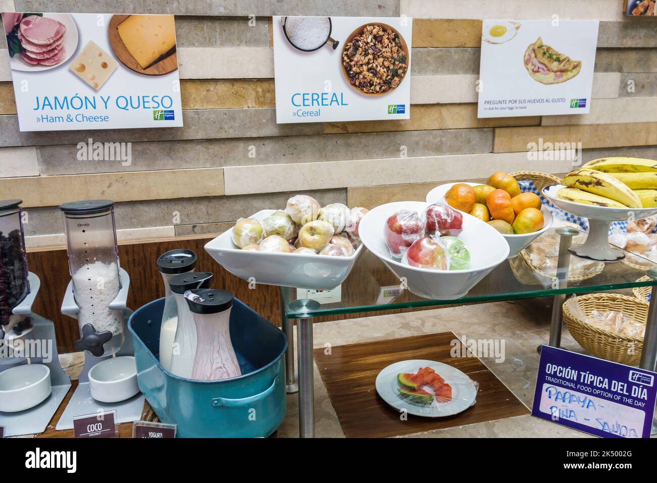 Interior inside self serve service buffet table bar food hi-res stock ...