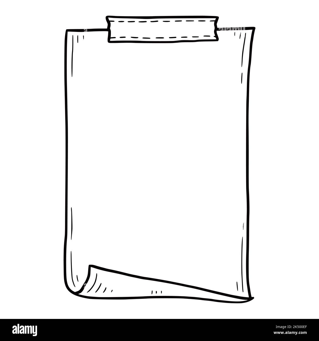 Hand drawn paper memo sticky. Doodle sketch style. Reminder paper ...