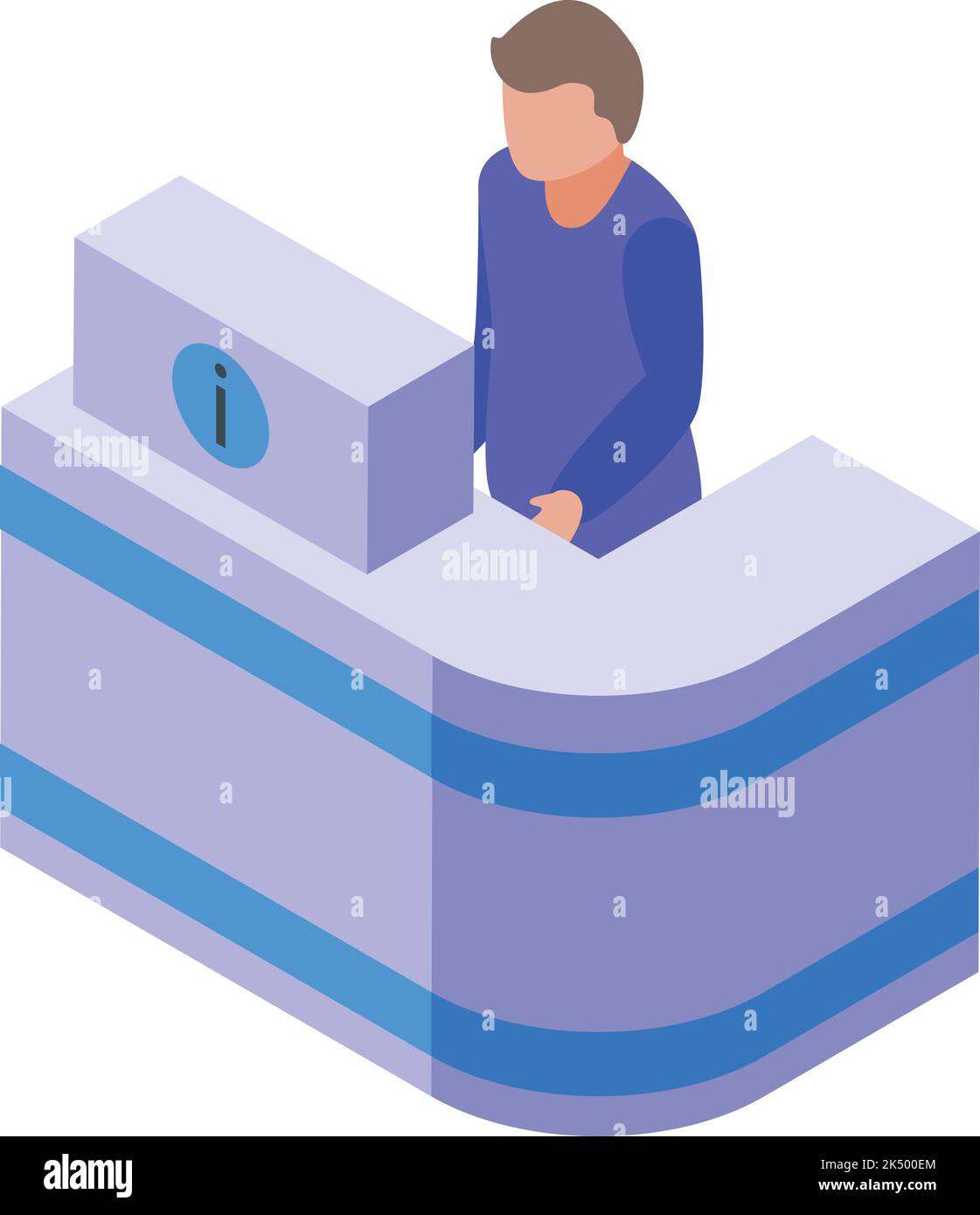 Hospital reception icon isometric vector. Health clinic. City ambulance ...