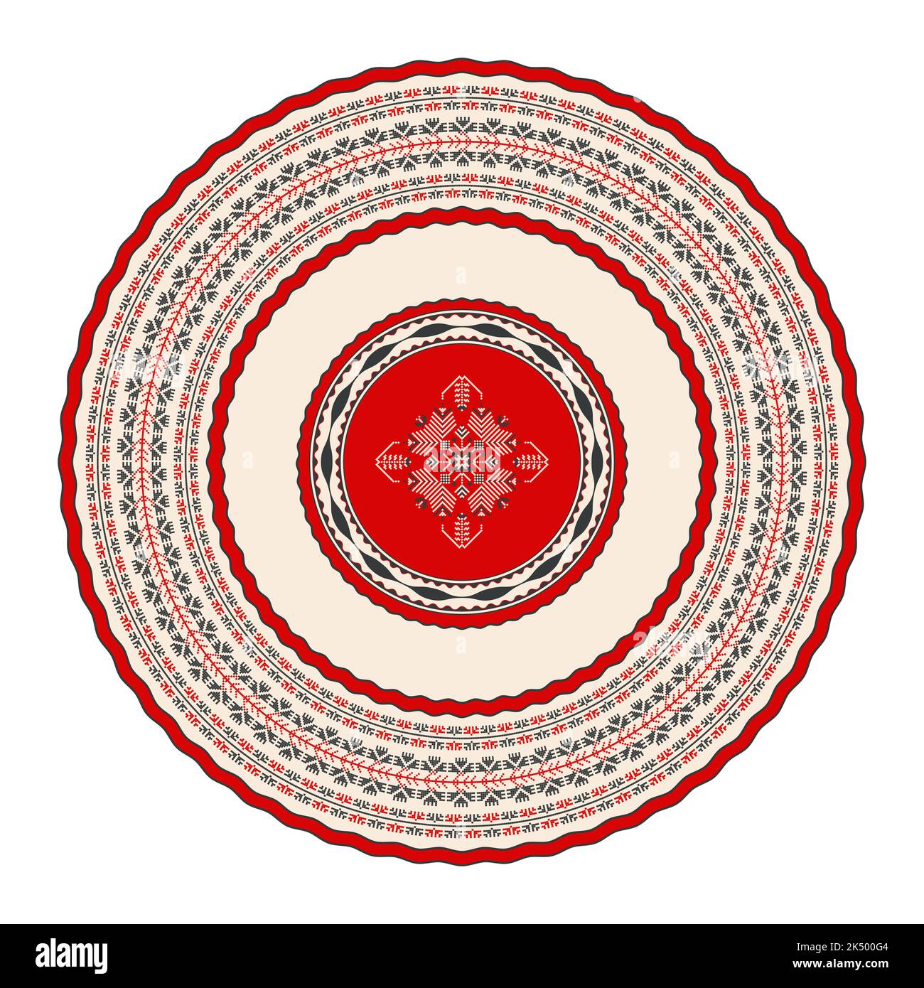 Romanian round design element, vector illustration Stock Vector Image ...