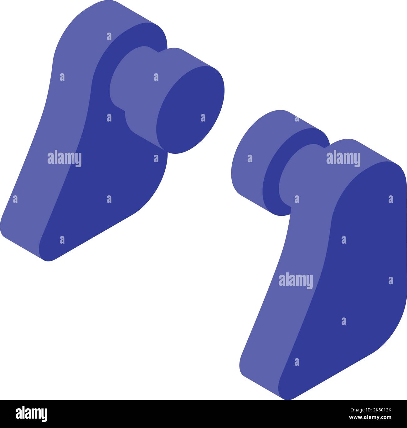 Earplugs accessory icon isometric vector. Noise factory. Level machine ...