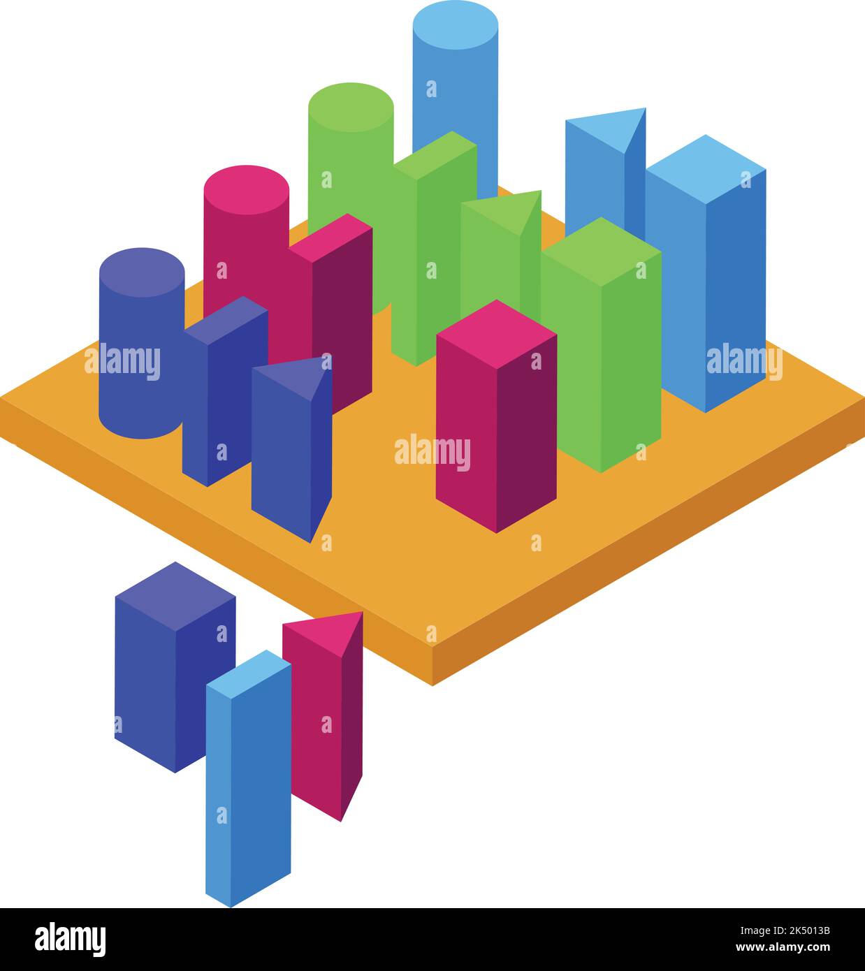 Wood montessori icon isometric vector. Toy education. Math shape Stock ...