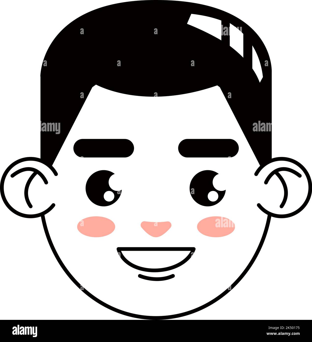 happy man face Stock Vector Image & Art - Alamy