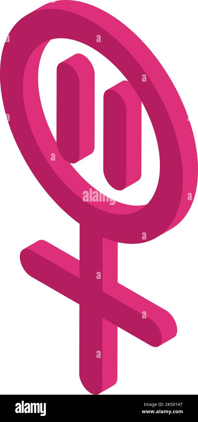 Menopause icon isometric vector. Woman hormone. Female age period Stock ...