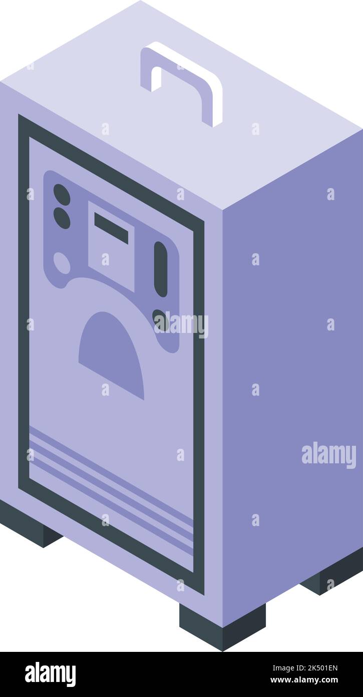 Health oxygen concentrator icon isometric vector. Home equipment ...