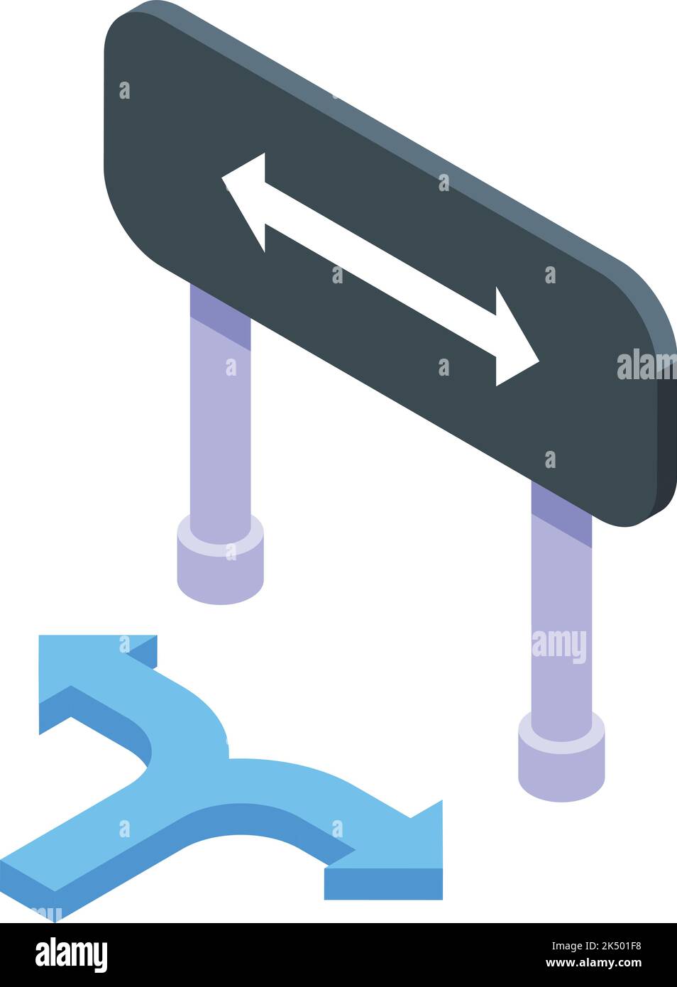 Risk way icon isometric vector. Business control. Finance return Stock ...