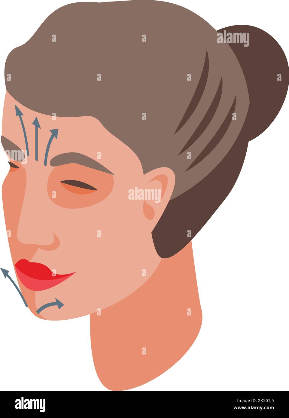 Face treatment icon isometric vector. Facial massage. Skin girl Stock ...