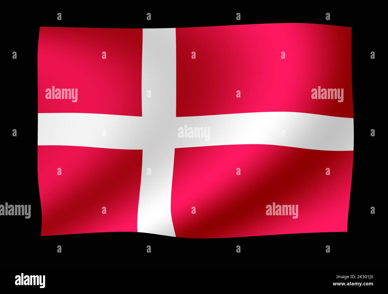 Denmark flag illustration hi-res stock photography and images - Alamy