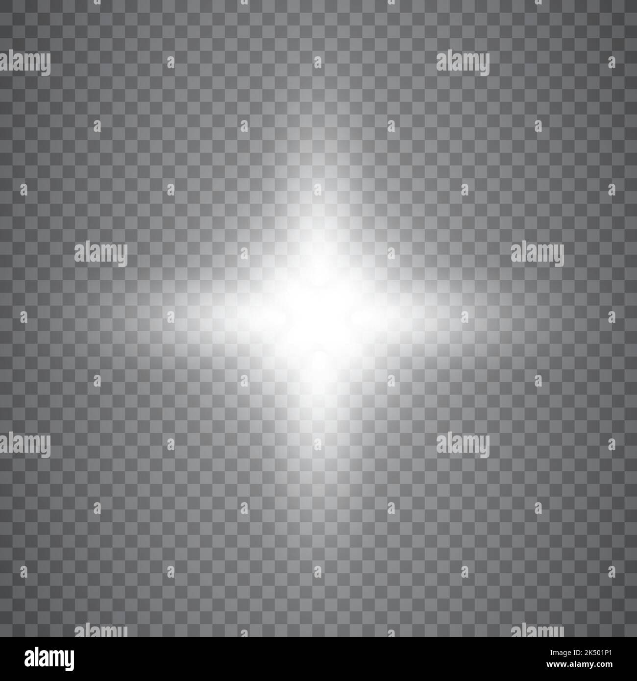 Set glow light effect with white sparks and golden stars shine with ...