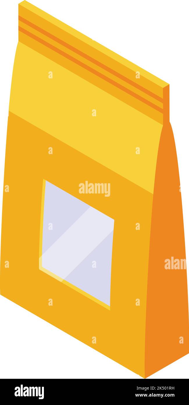 Snack pack icon isometric vector. Chip bag. Candy package Stock Vector ...