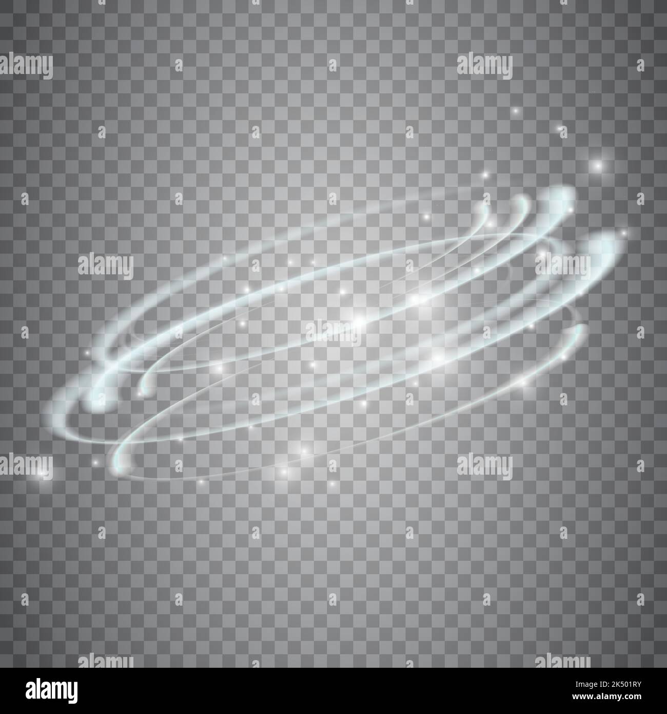 Circular lens flare transparent light effect. Abstract sparkling spark ...