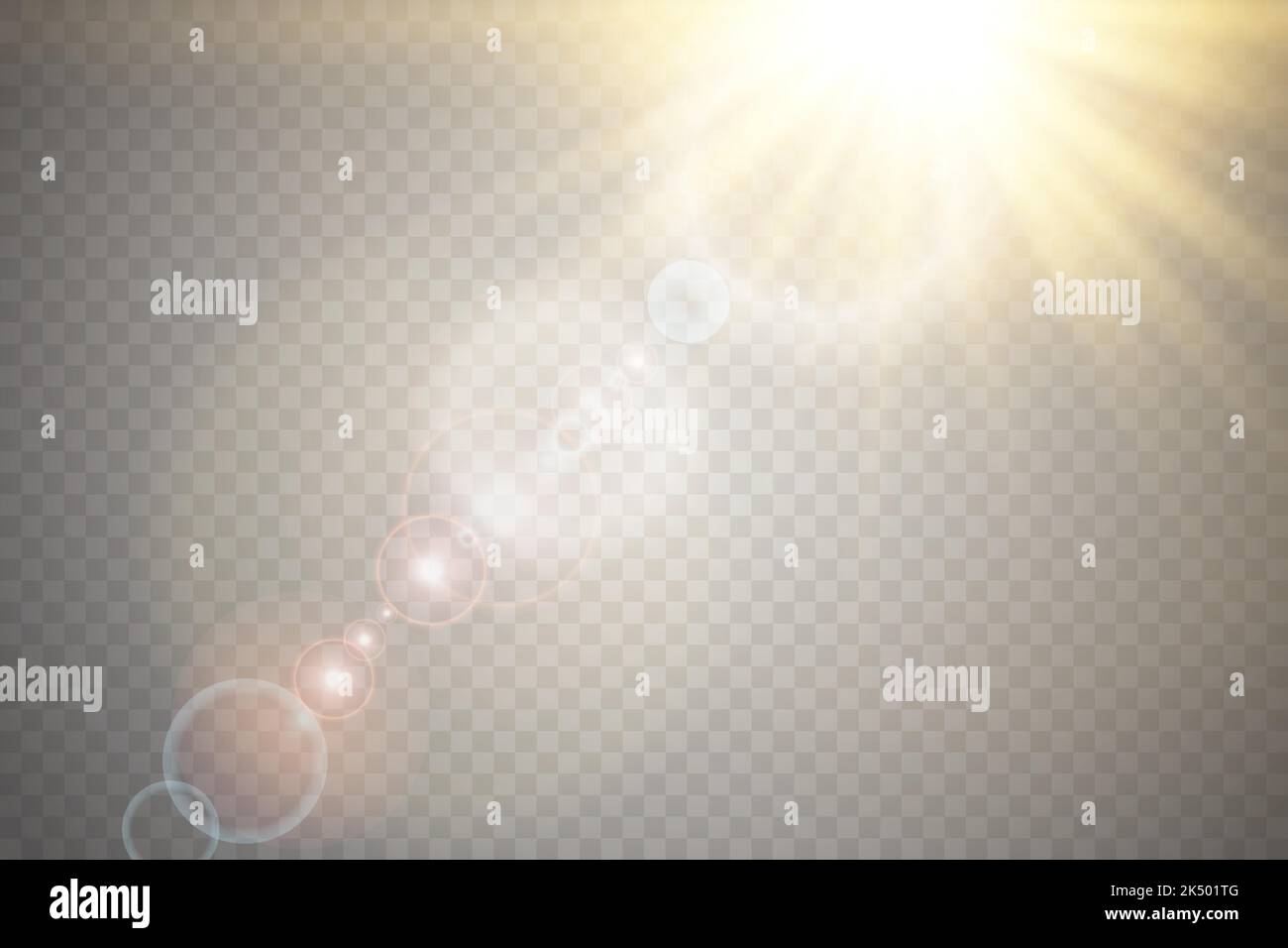 Vector transparent sunlight special lens flare light effect. Sun flash ...
