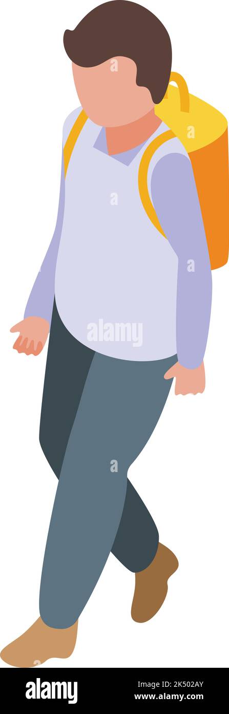 Small boy learning icon isometric vector. Online management. Online ...