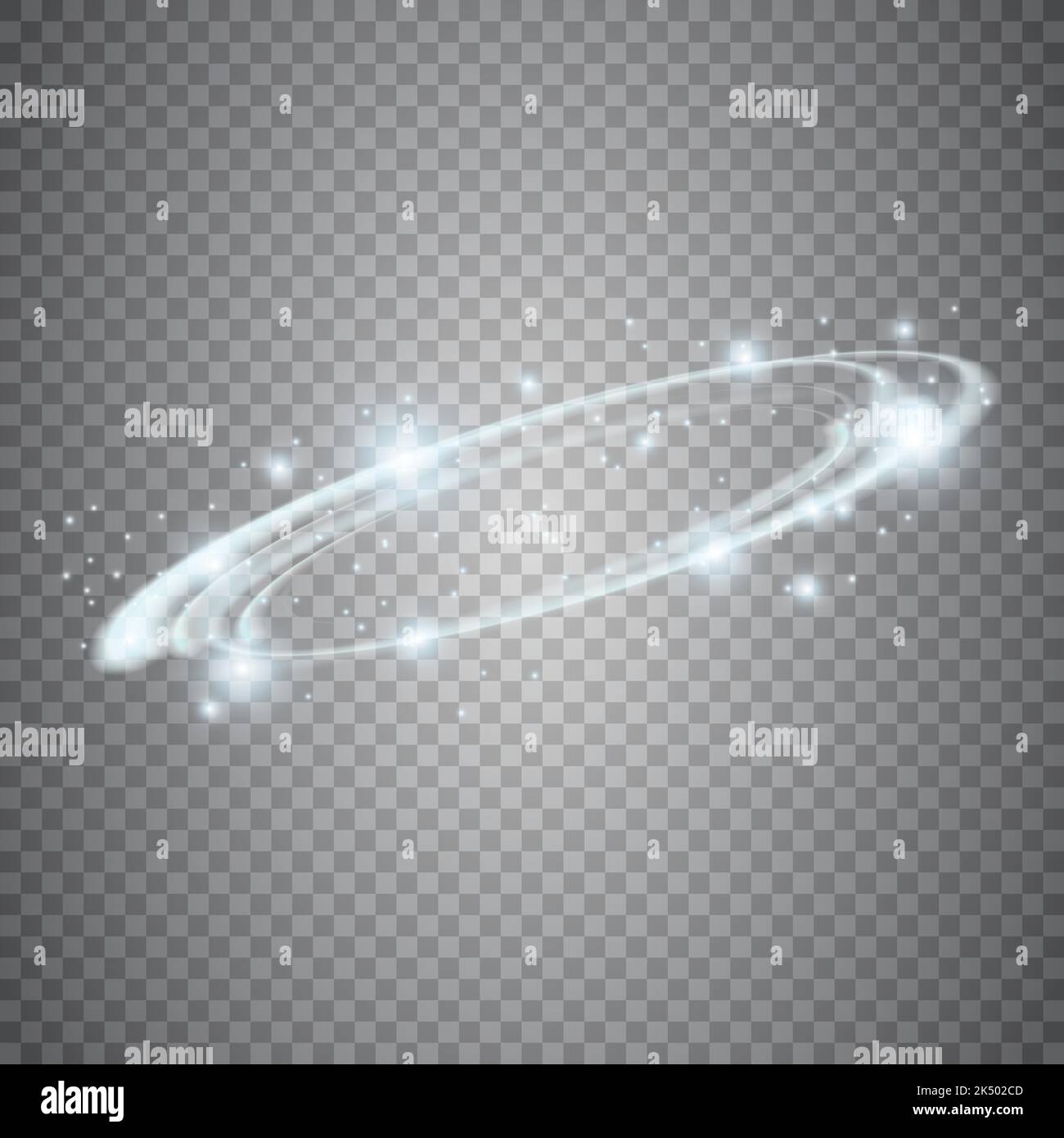 Circular lens flare transparent light effect. Abstract sparkling spark ...