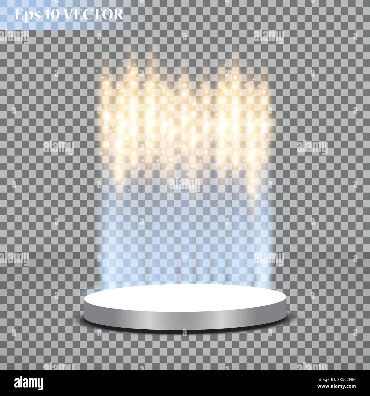 Magic fantasy portal. Futuristic teleport. Light effect. Blue candles ...