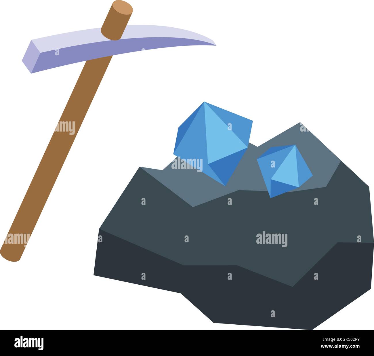 Diamond mine icon isometric vector. Skills goal. Reduce wellness Stock ...