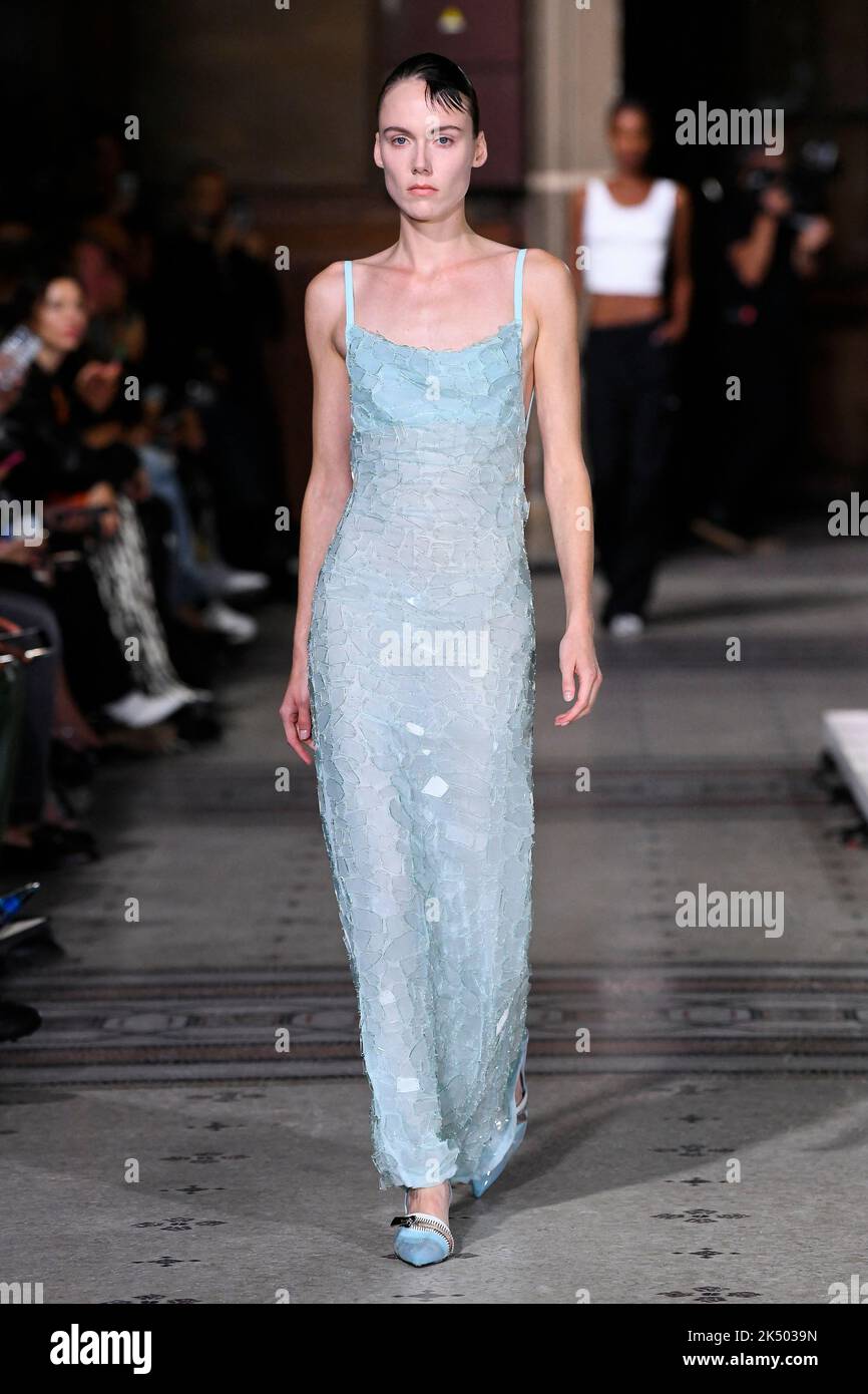 A model walks the runway for Coperni Spring-Summer 2023 collection ...