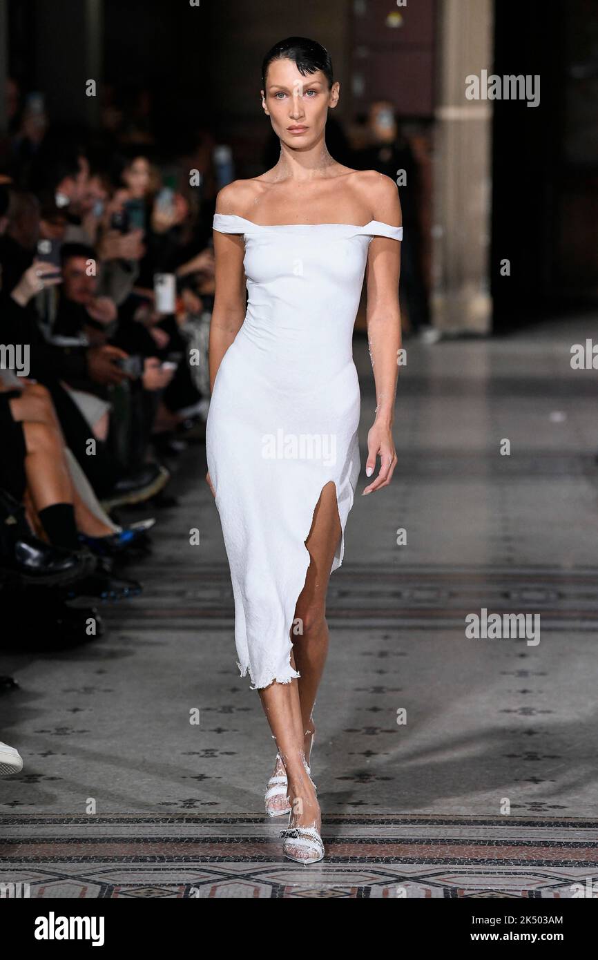 A model walks the runway for Coperni Spring-Summer 2023 collection ...