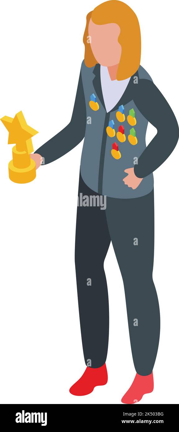 Medal graduation icon isometric vector. Family coping. Multi support ...