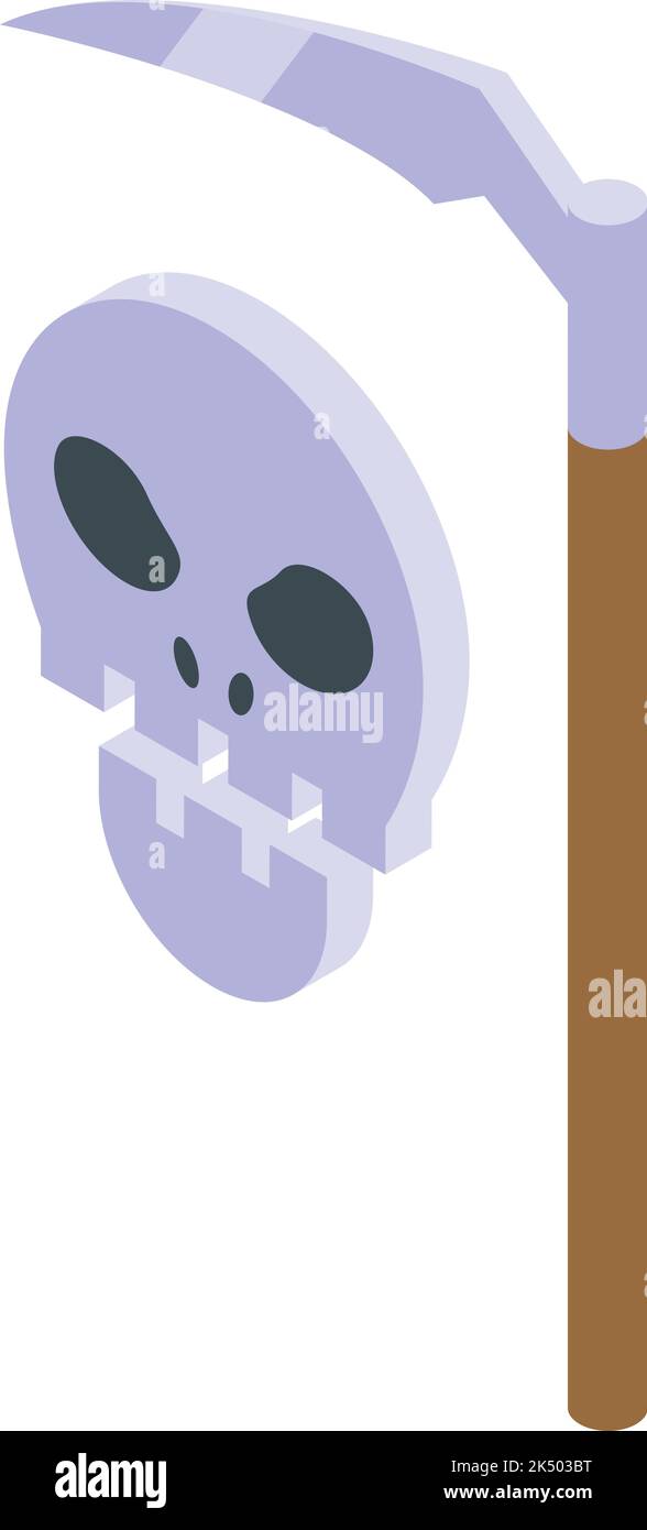 Death fear icon isometric vector. Panic attack. Anger stress Stock ...