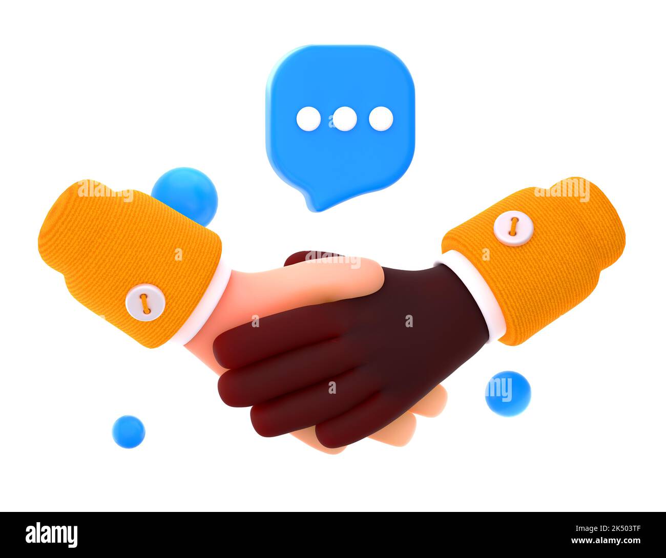 Handshake icon, concept of multicultural partnership, business deal ...
