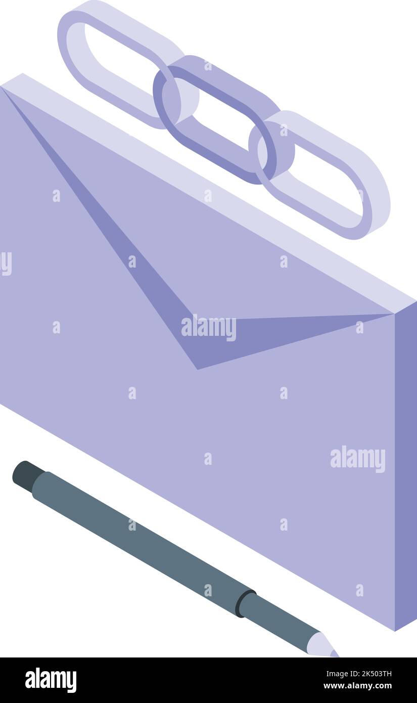 Copyright law mail icon isometric vector. Legal protection. Advisor ...