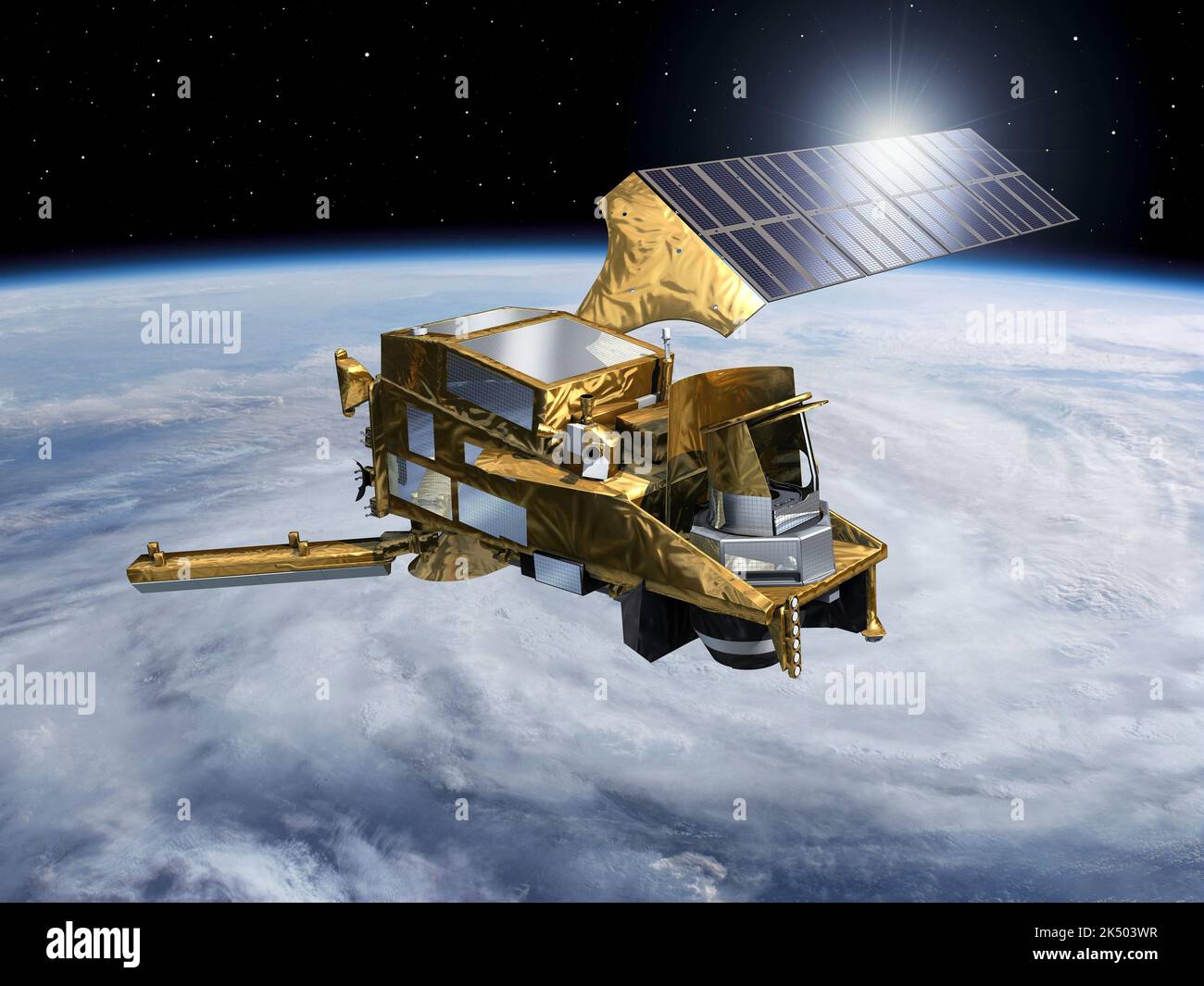 MetOp Second Generation satellite, illustration Stock Photo - Alamy
