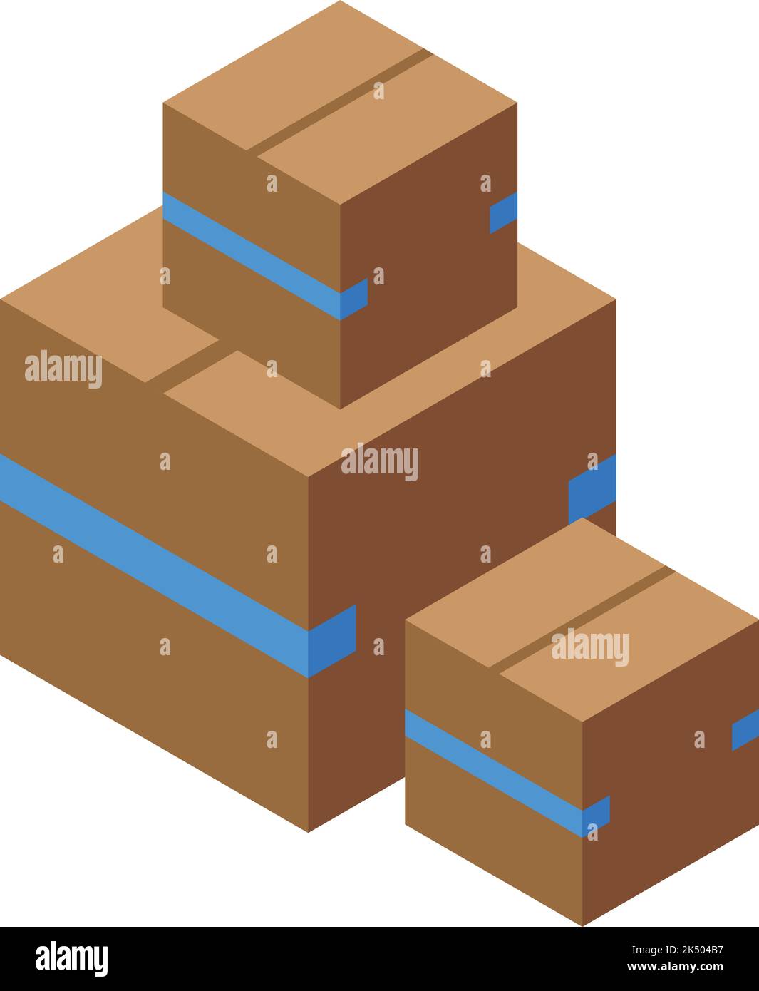 Carton box pack icon isometric vector. Home service. Delivery storage ...