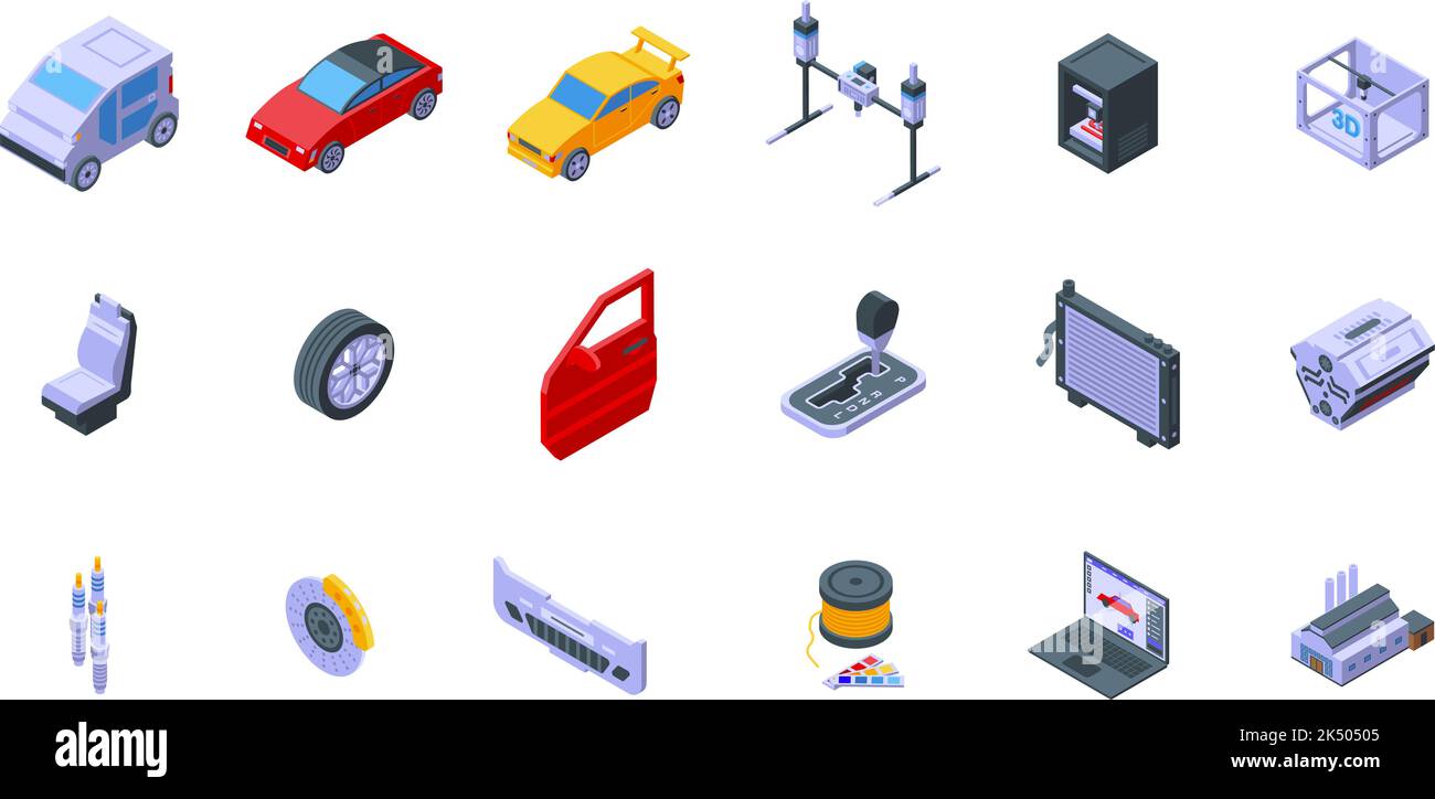 3d cars printing Stock Vector Images - Alamy