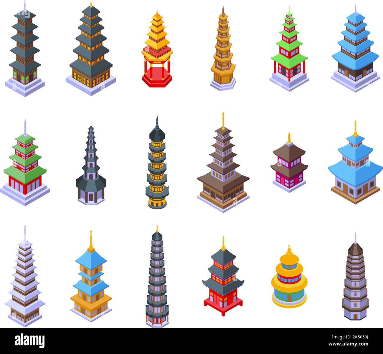 Horyuji temple japan Stock Vector Images - Alamy