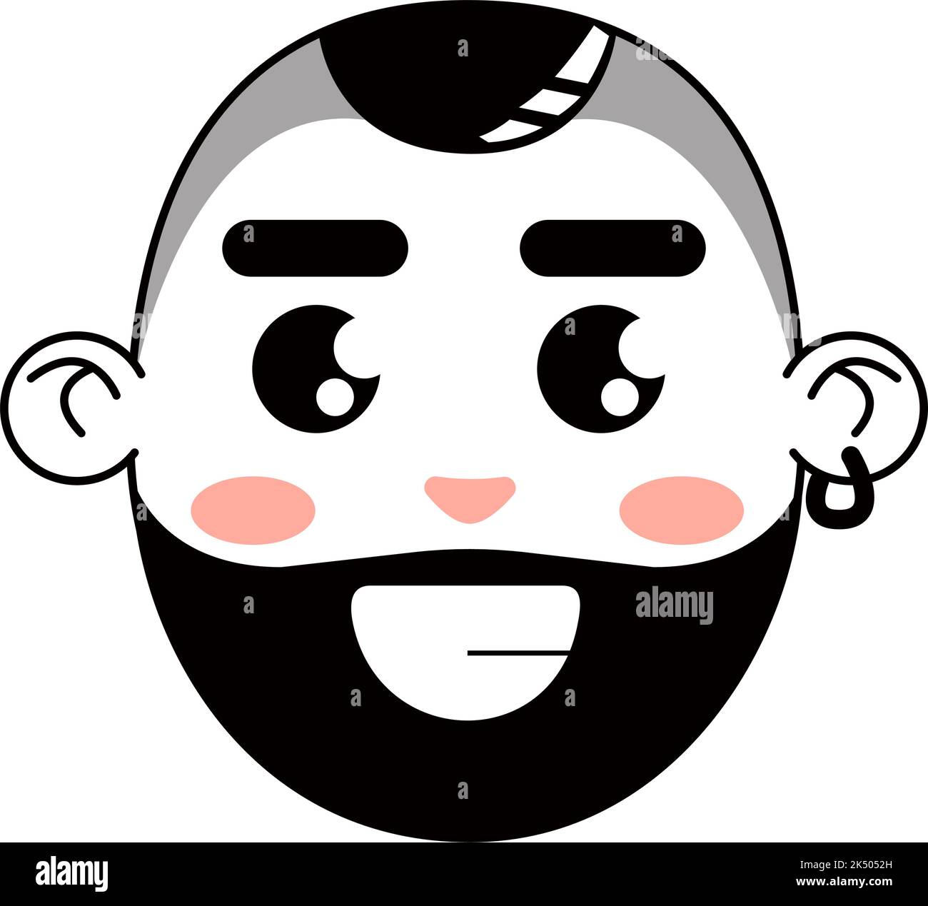 bearded man face Stock Vector Image & Art - Alamy