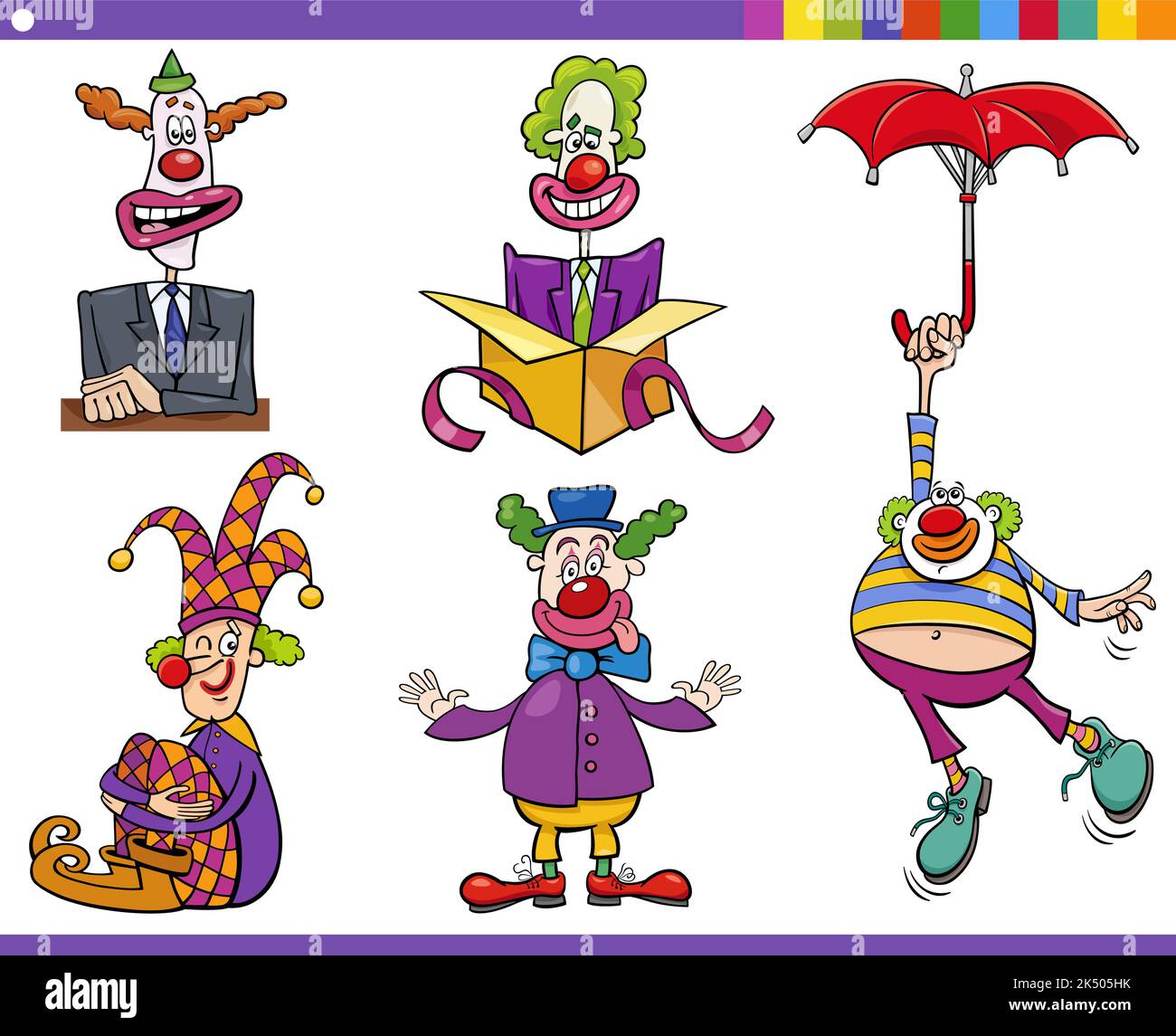 Clown clowns entertainment circus Stock Vector Images - Alamy