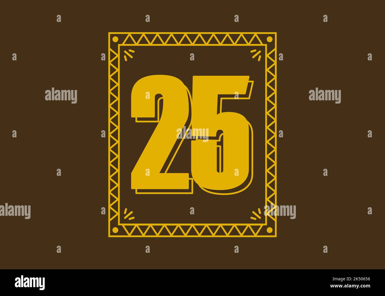 The number 25 Stock Vector Images - Alamy