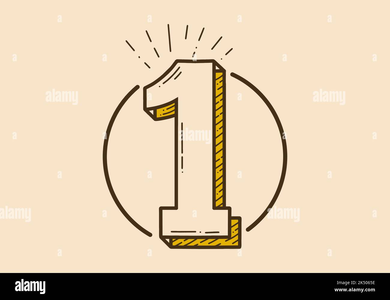 Number one in a circle hi-res stock photography and images - Alamy