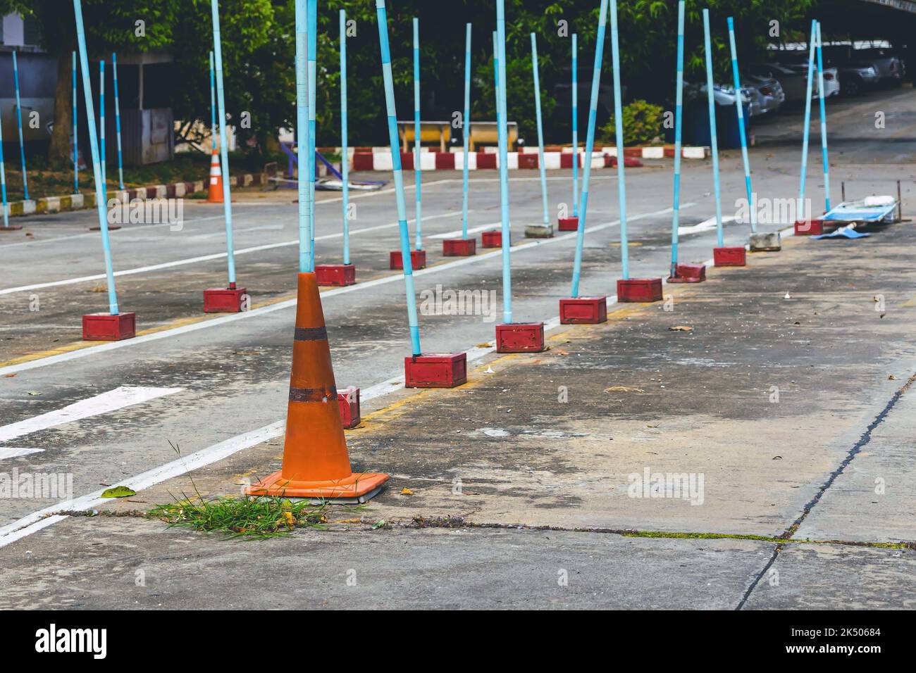Driving test and training area with simulate test for driving license ...