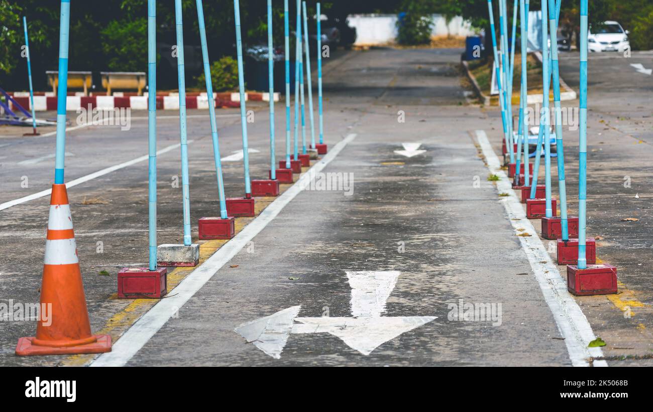 Driving test and training area with simulate test for driving license ...