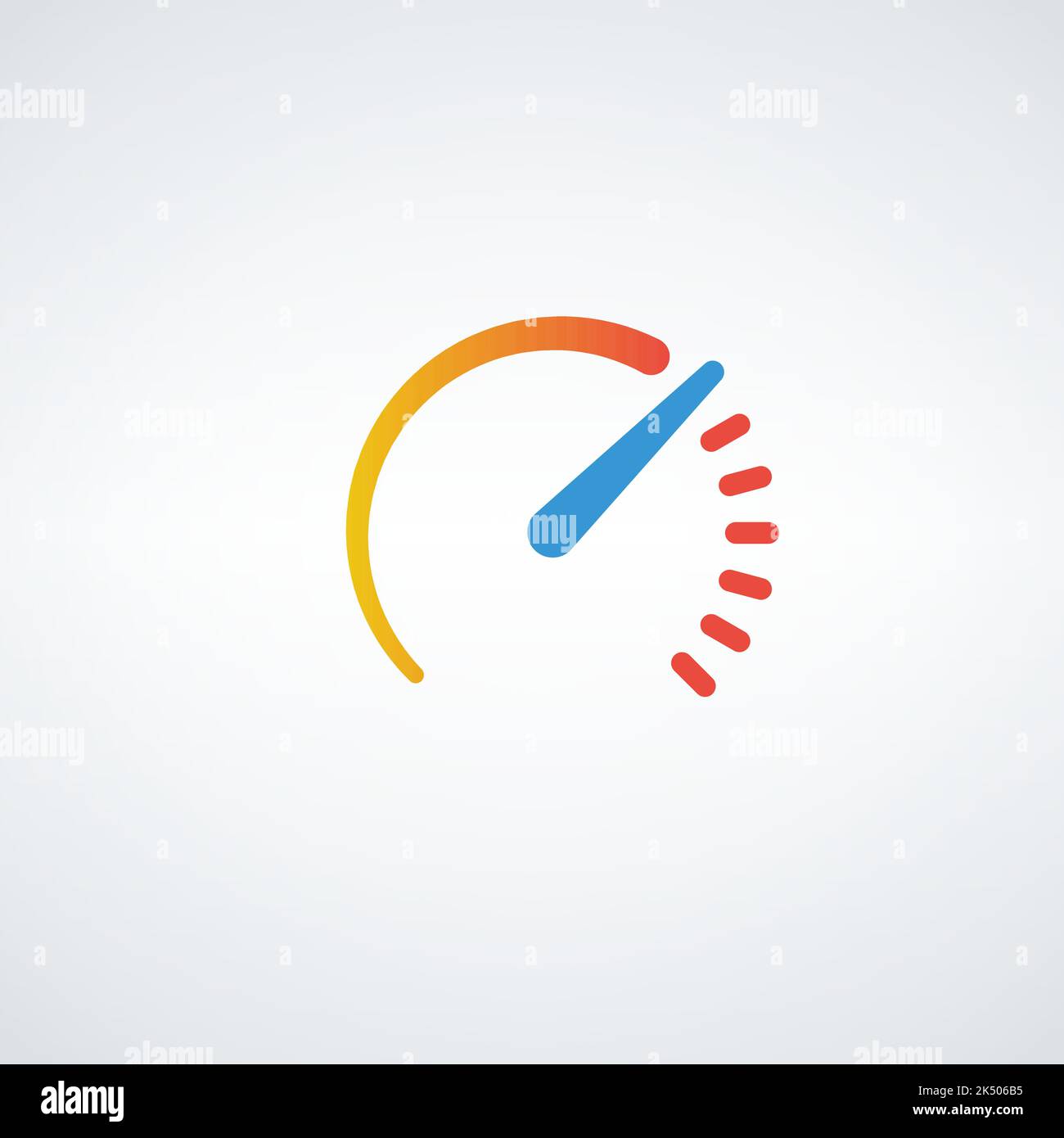 The tachometer, speedometer and indicator icon. Speed symbol. Stock ...