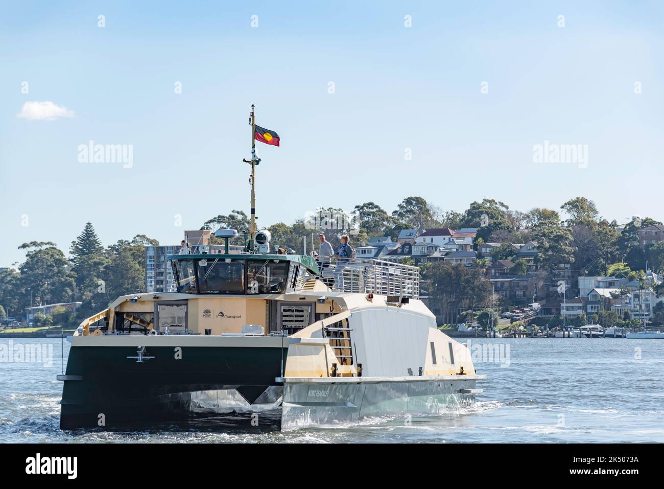 Ferry flying the aboriginal flag hi-res stock photography and images ...