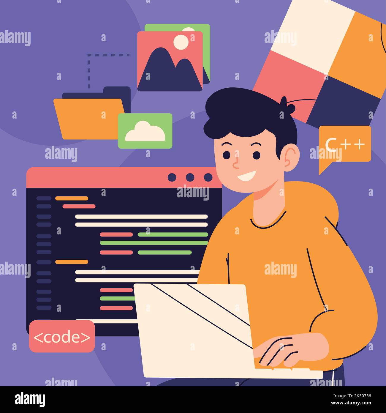 developer man software Stock Vector Image & Art - Alamy