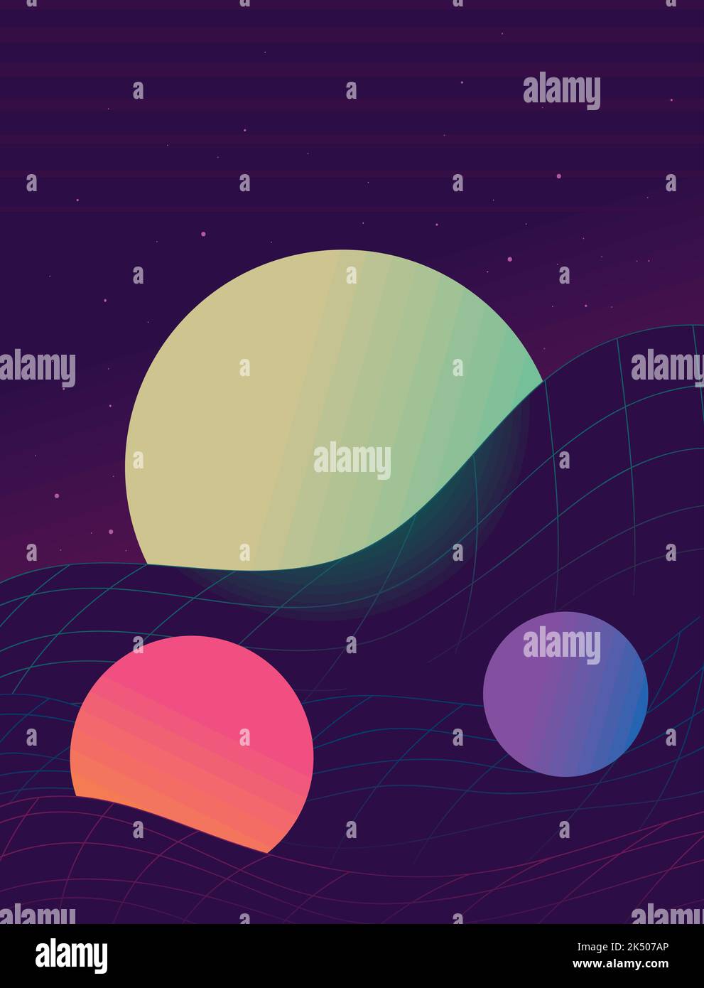 Retro futuristic scene Stock Vector Images - Alamy