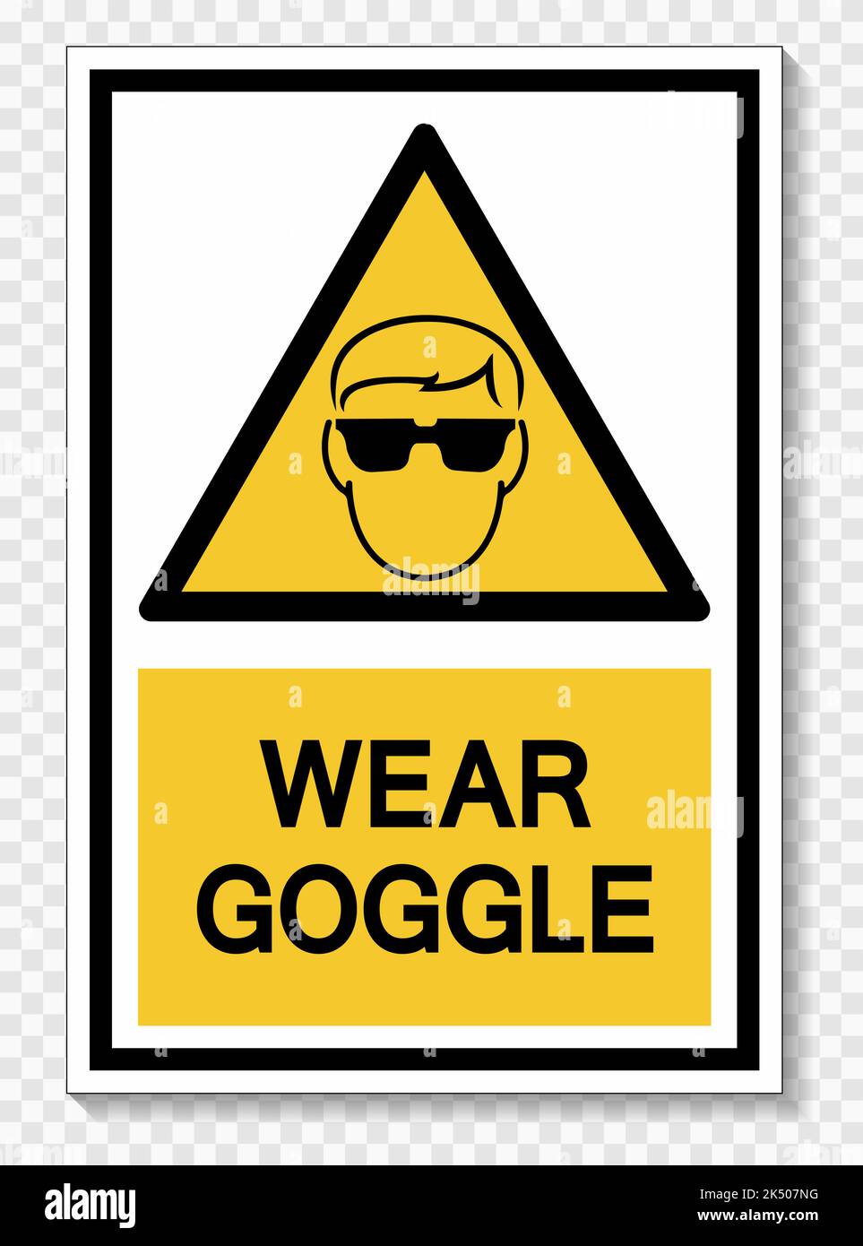 Wear Goggle Symbol Sign Isolate on White Background,Vector Illustration ...
