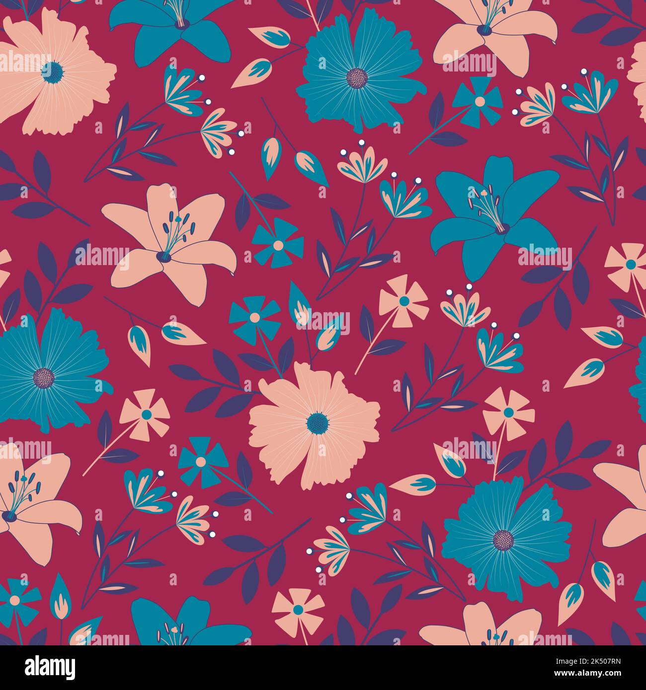 Cosmos ornamental plant Stock Vector Images - Alamy