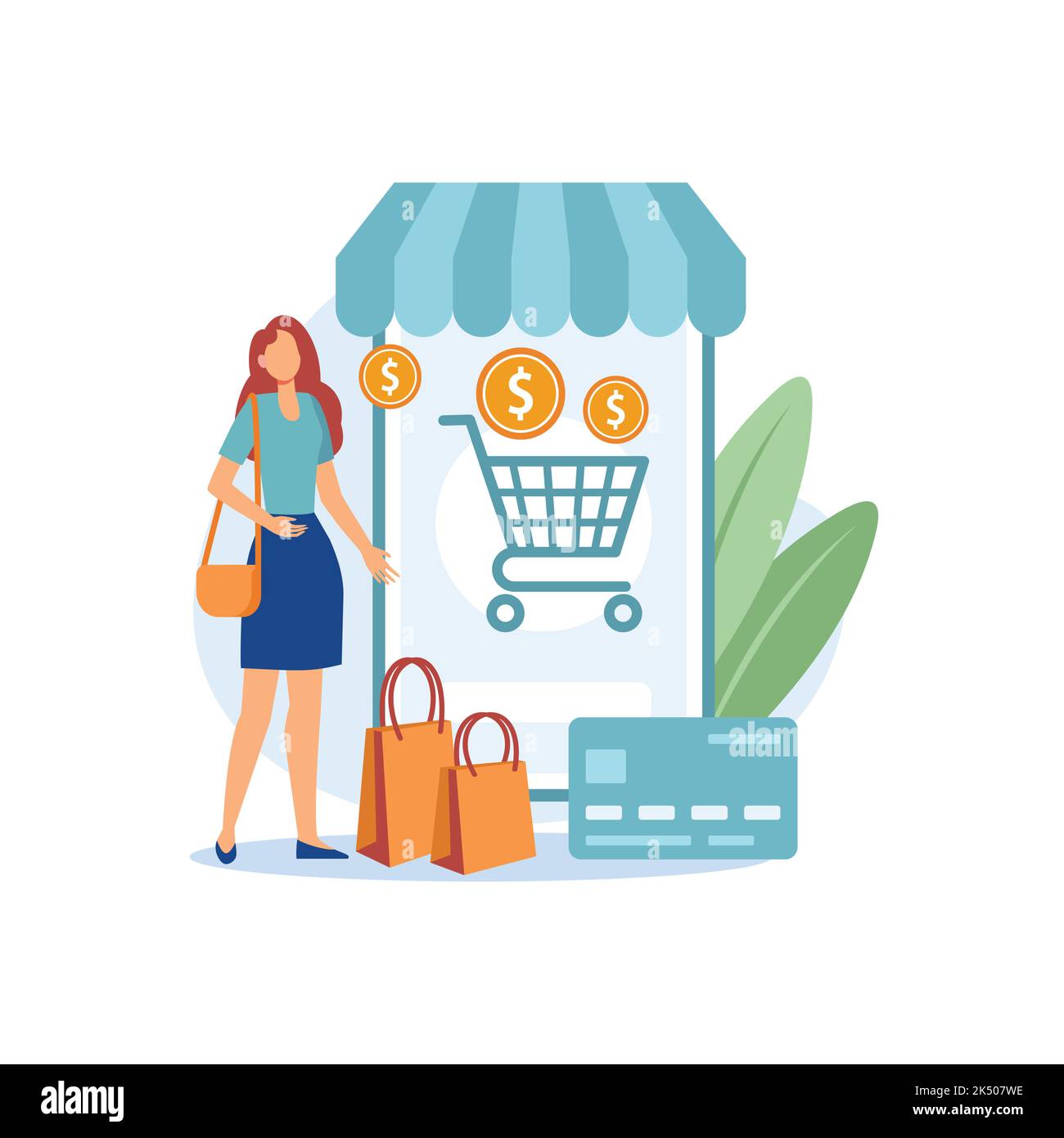 Exclusive store shopping Cut Out Stock Images & Pictures - Alamy