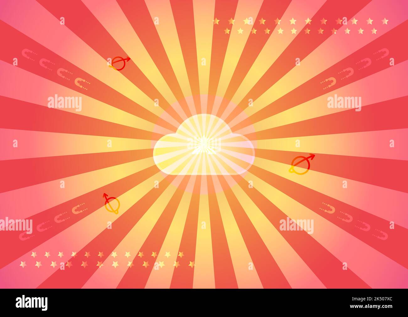Abstract Background Sunburst Explosion Technology Futuristic Graphic