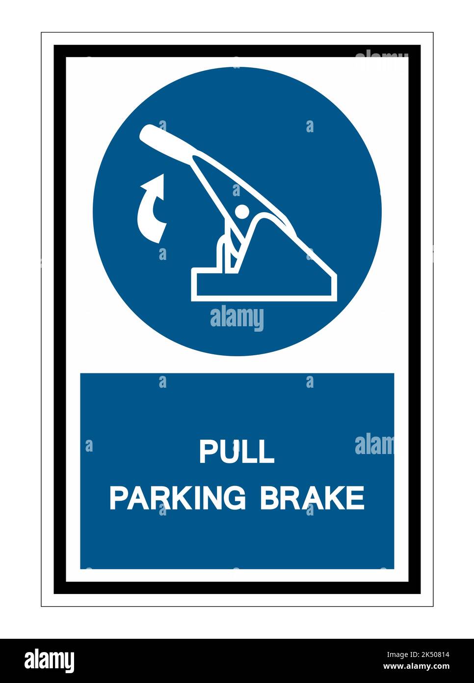 Pull Parking Brake Symbol Sign Isolate On White Background,Vector ...