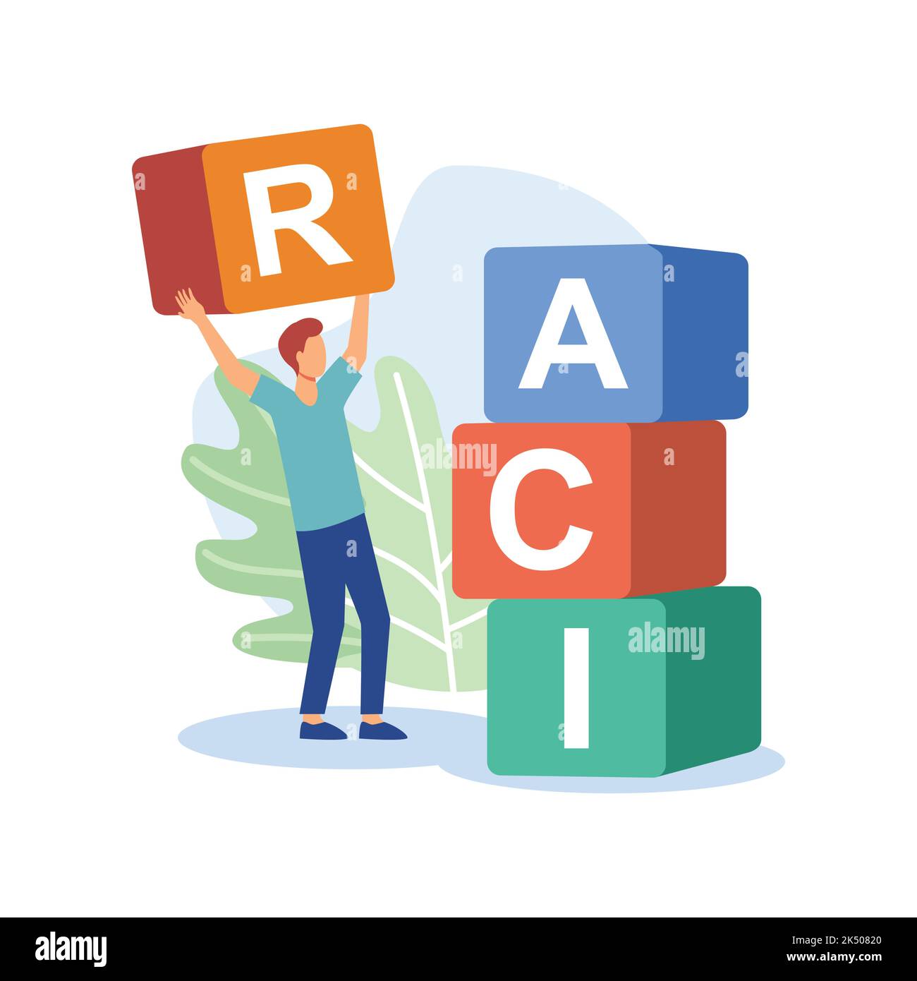 RACI matrix illustration exclusive design inspiration Stock Vector ...