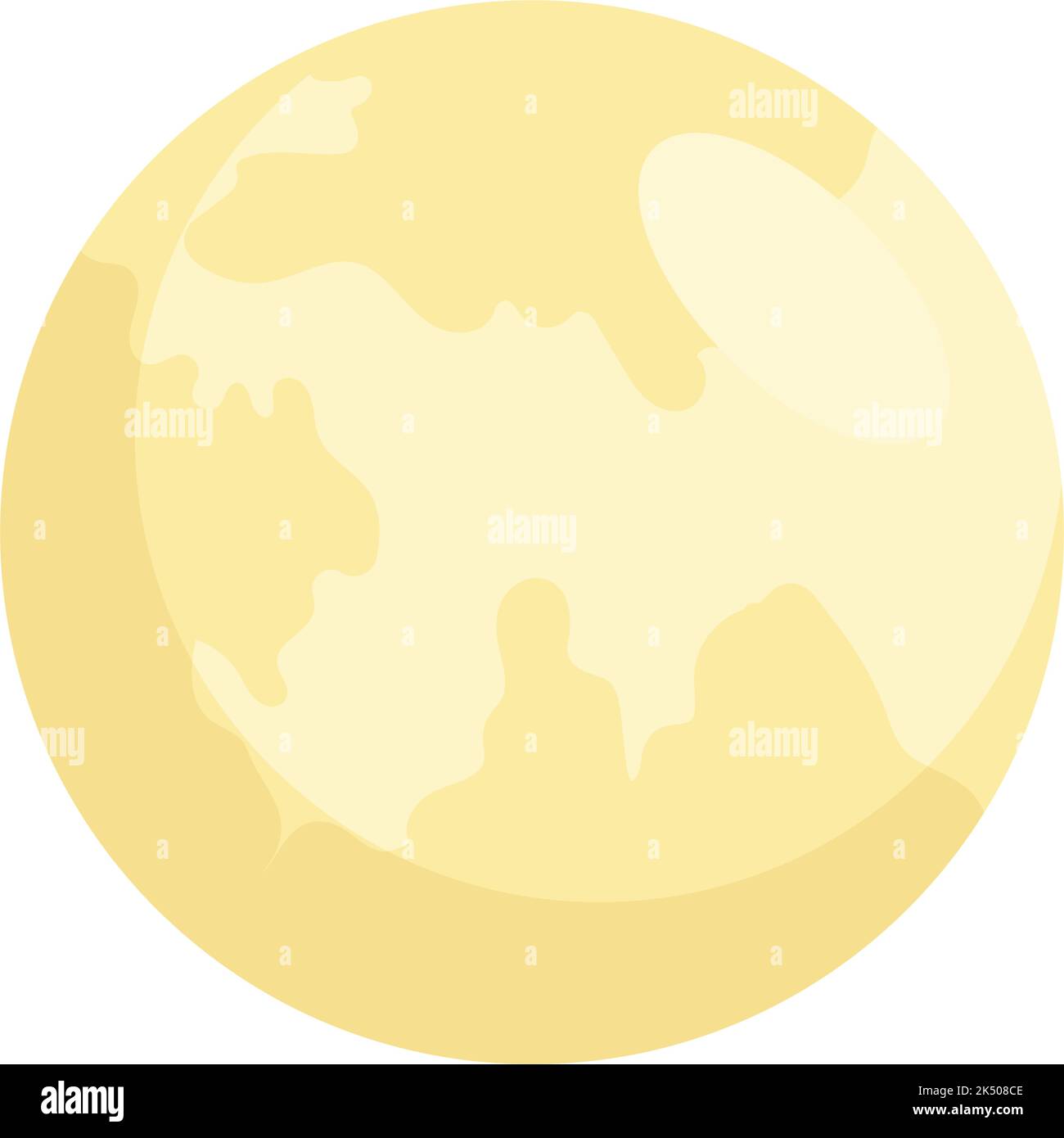 yellow full moon space icon Stock Vector Image & Art - Alamy