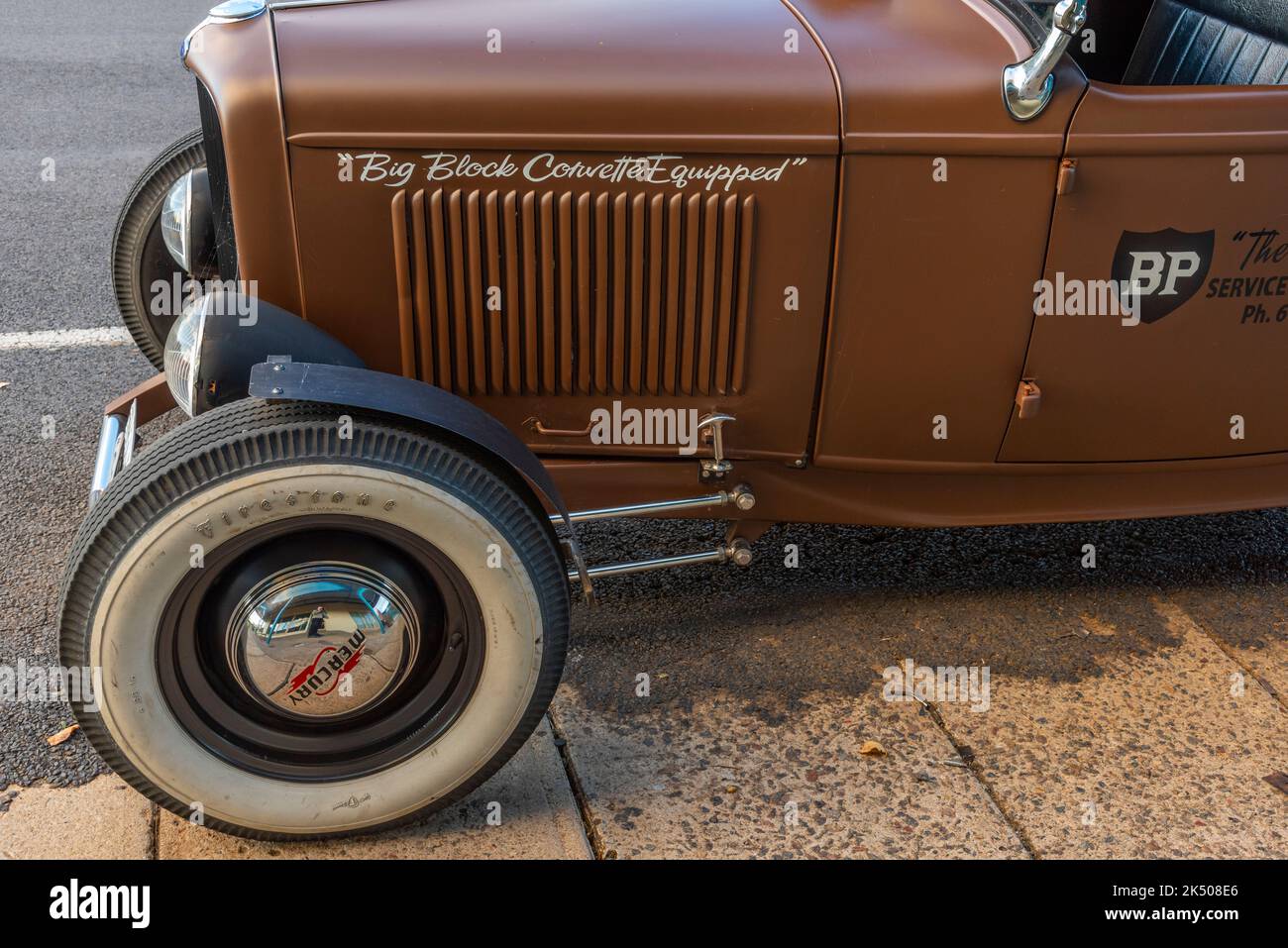 1930's Ford v8 coupe hot rod with big bore Corvette engine in Glen ...